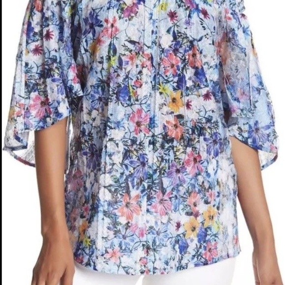 T Tahari | Tops | T Tahari Womens Mindy Knit Whitemulti | Poshmark